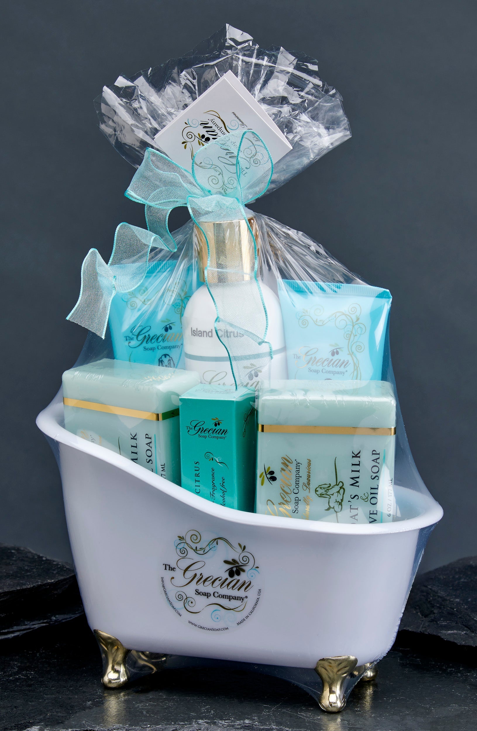 Grecian Soap Company Deluxe Bathtub Gift Set - Island Citrus – Posh Pantry