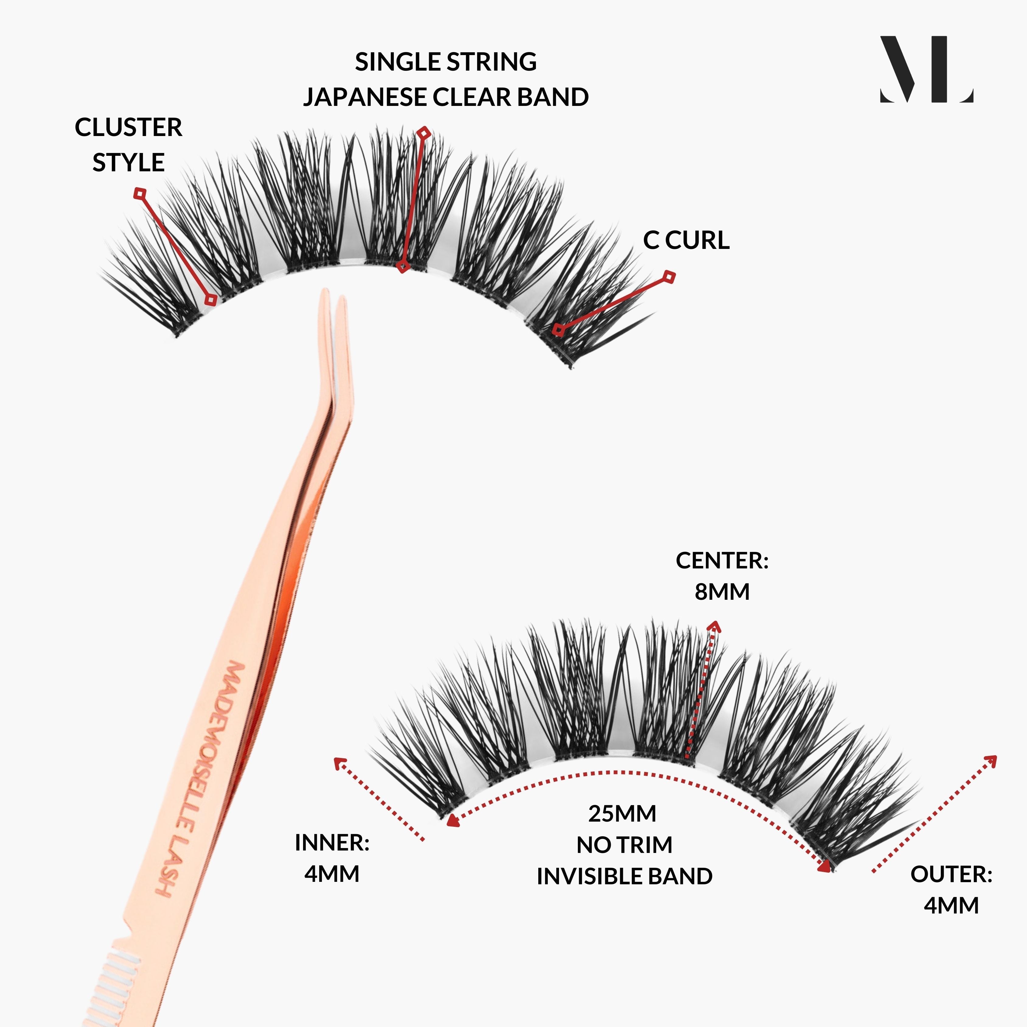 Mademoiselle Lash Lavonne Lashes Bundle – Posh Pantry