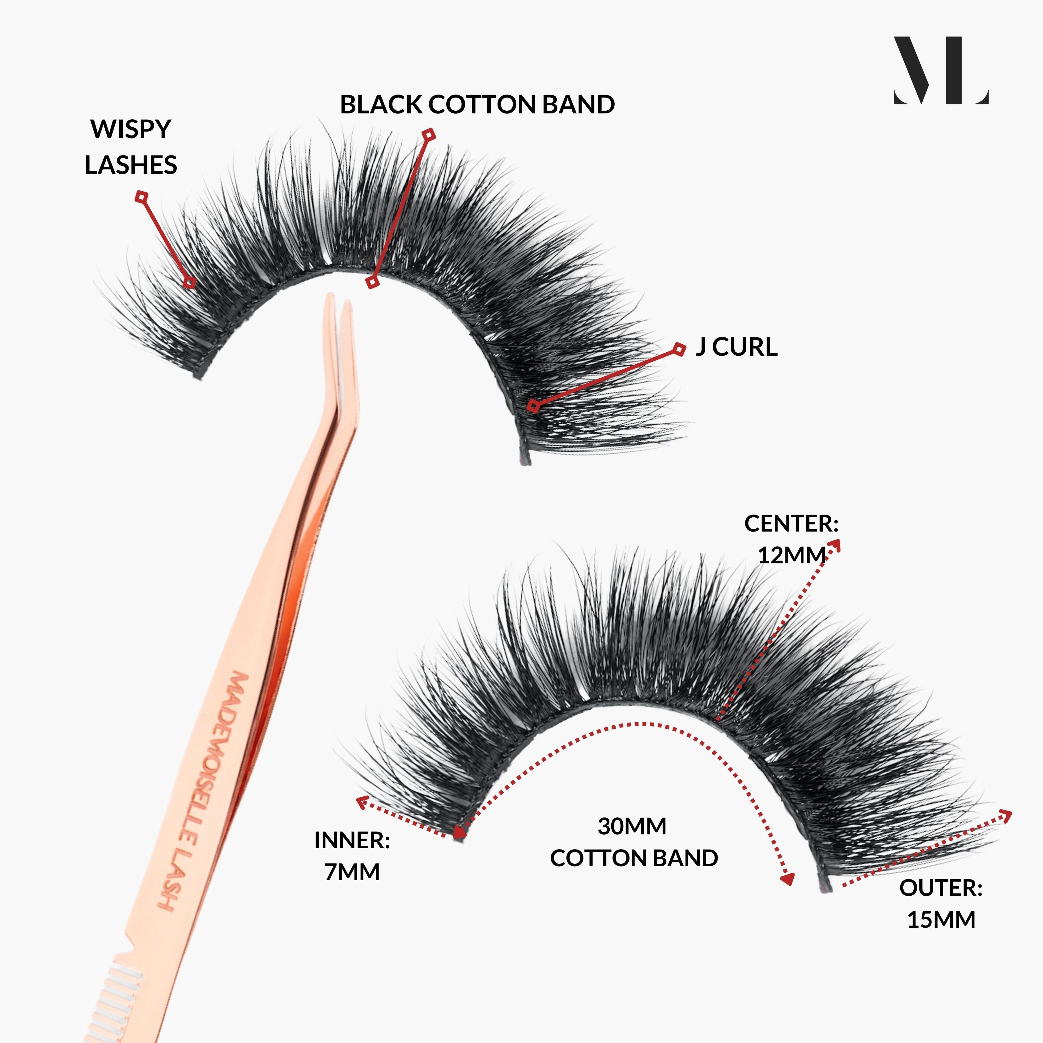 Mademoiselle Lash Tina Lashes Bundle – Posh Pantry